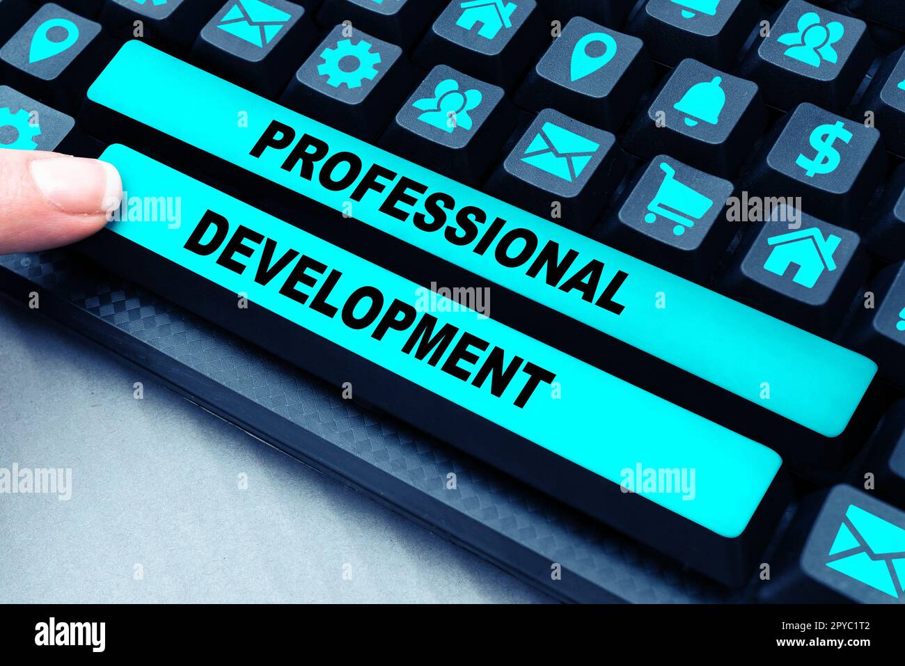 Text sign showing Professional Development. Business approach Learning ...