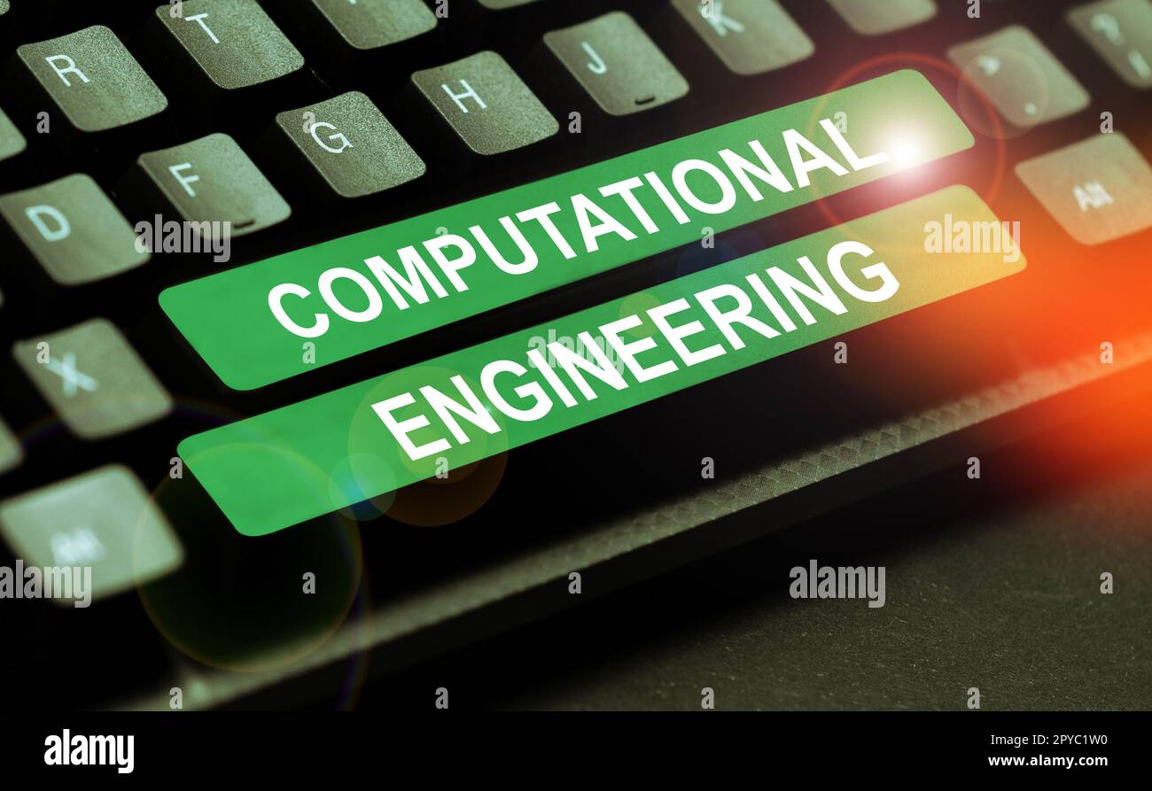 Hand writing sign Computational Engineering. Business overview Come to ...