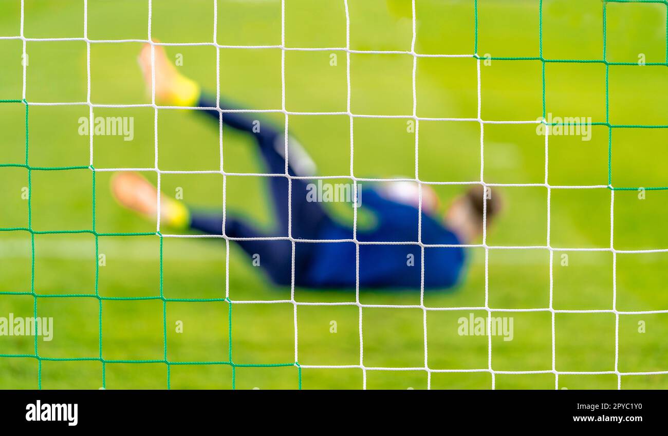 Soccer goal post stadium hi-res stock photography and images - Alamy