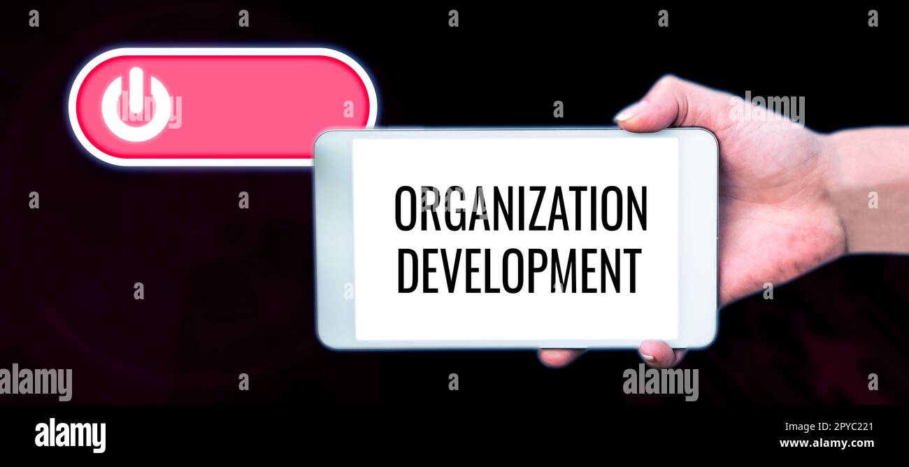 Inspiration showing sign Organization Development. Business overview ...