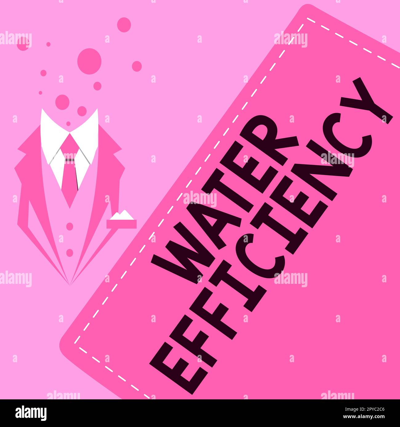 Text caption presenting Water Efficiency. Business showcase reduce ...