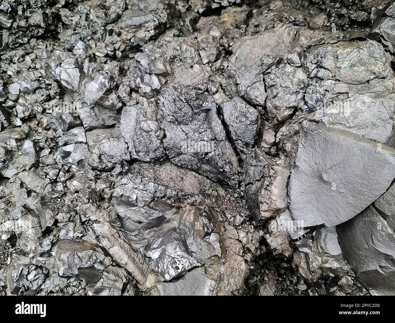 Amazing basalt rock structures at Endless Black Beach of Iceland Stock ...