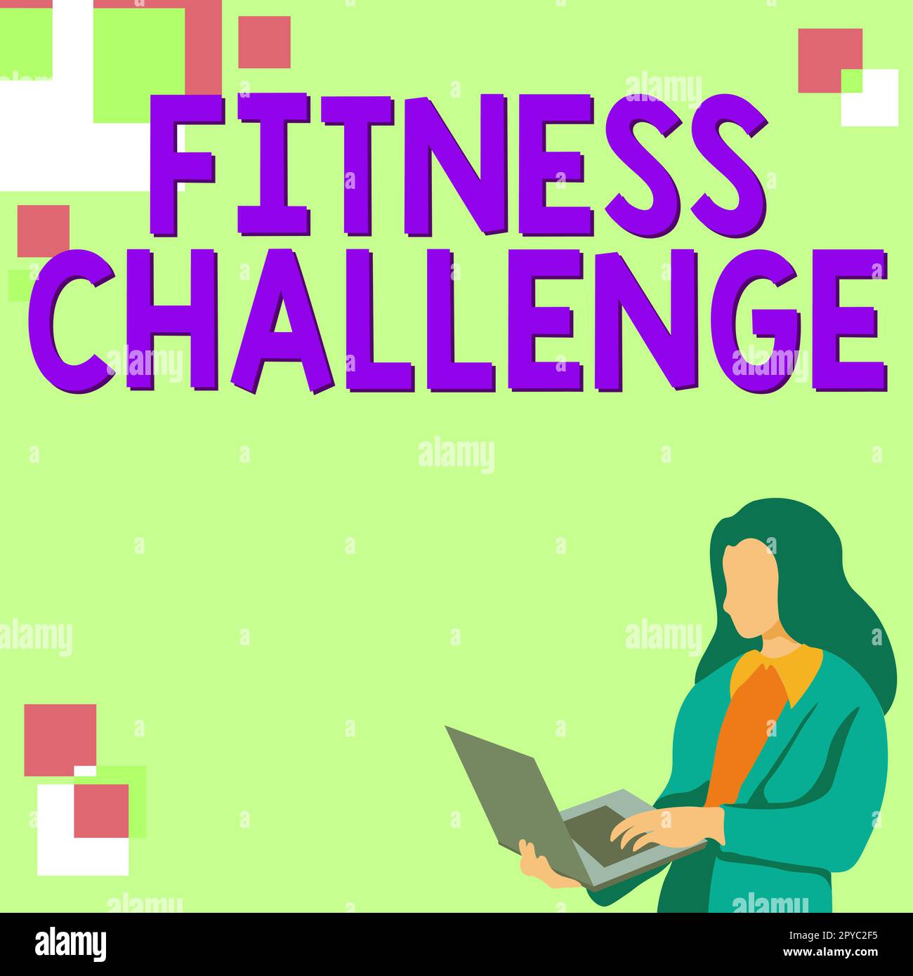 Text sign showing Fitness Challenge. Internet Concept condition of ...