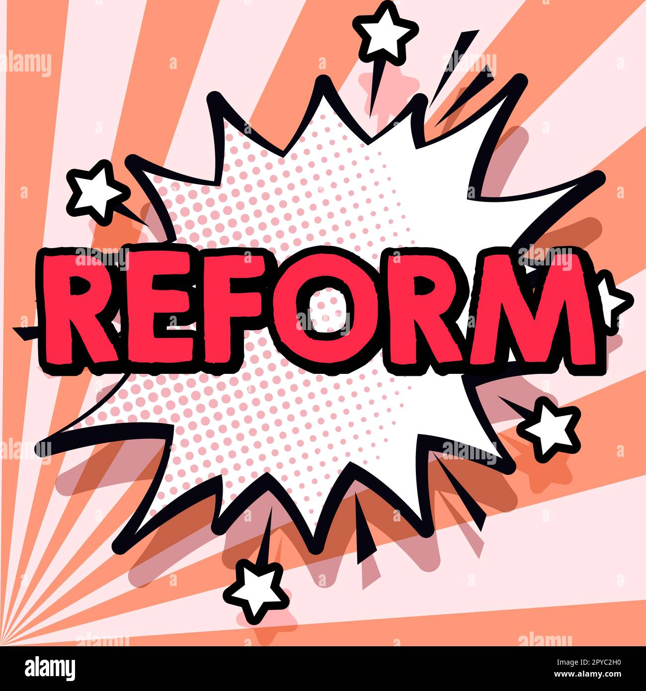 Writing displaying text Reform. Conceptual photo to amend or improve by change of forms or ...