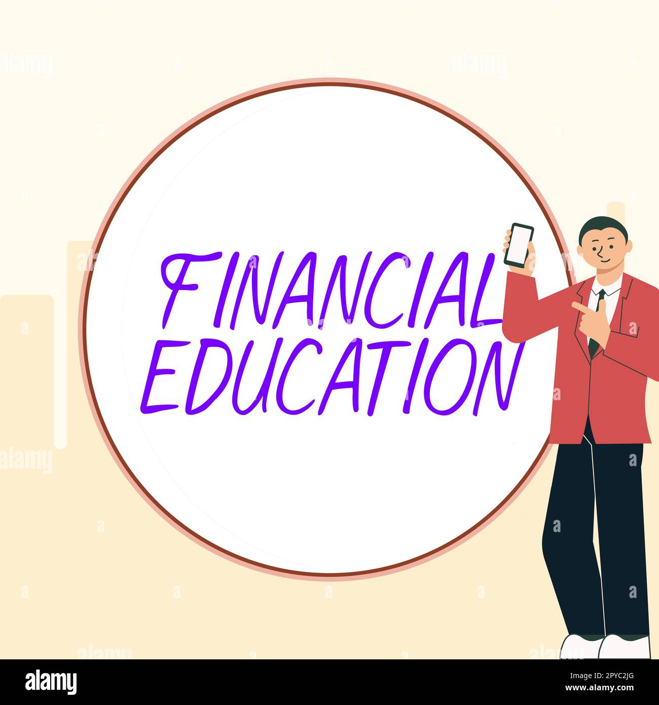 Hand writing sign Financial Education. Business concept Understanding ...