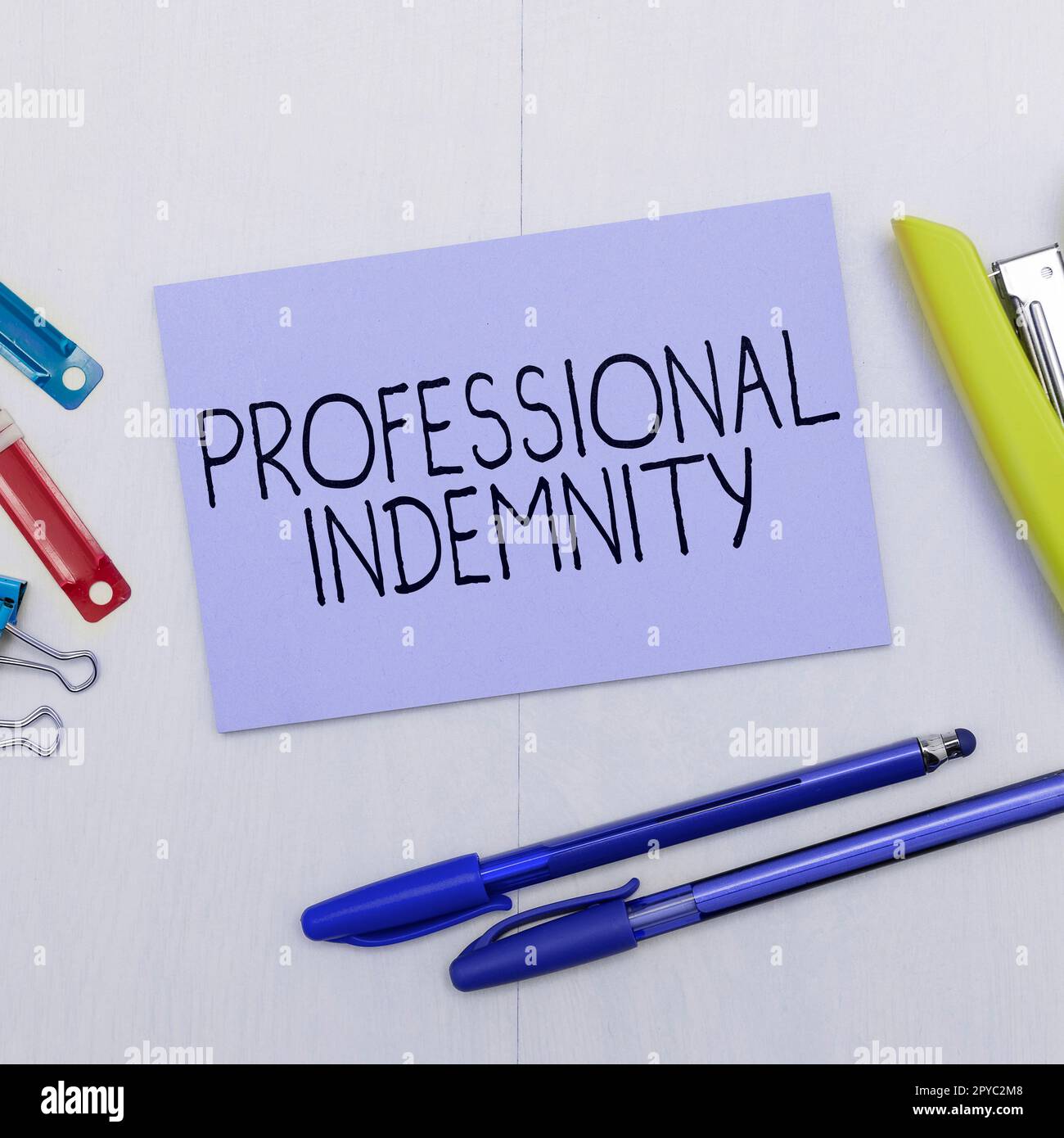 Conceptual display Professional Indemnity. Word for insurance that ...