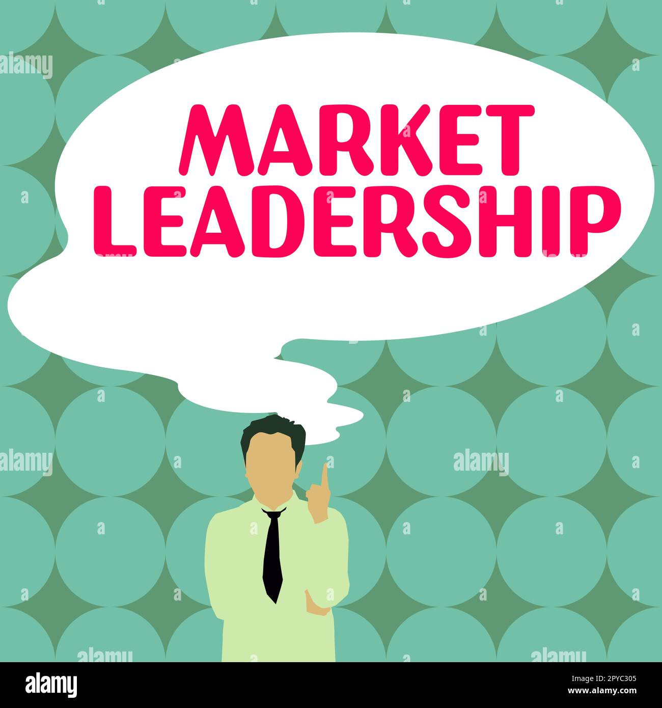 Conceptual display Market Leadership. Business showcase company selling ...