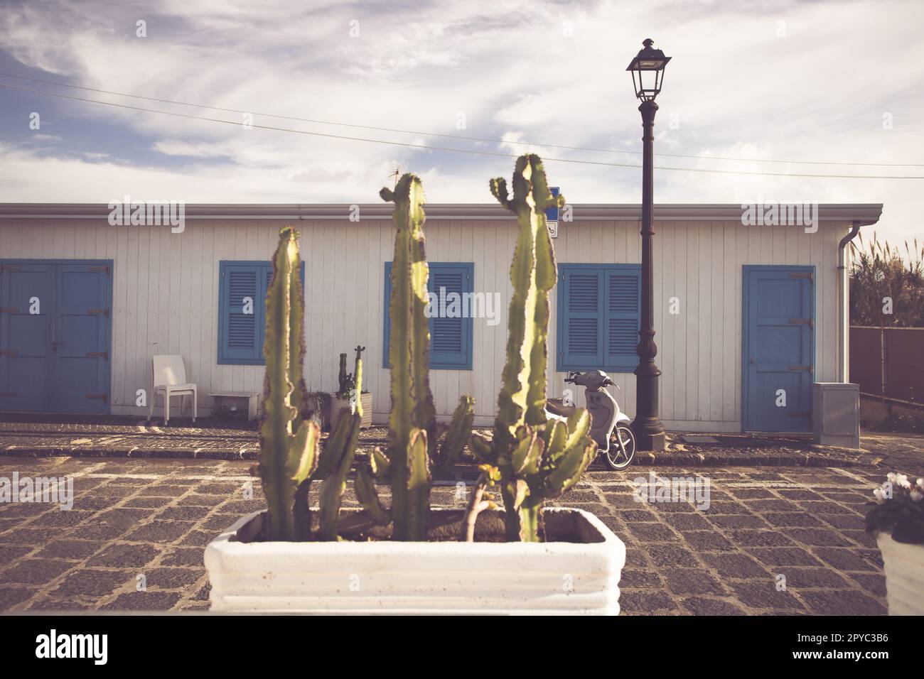 Cactus white building architecture hi-res stock photography and images ...