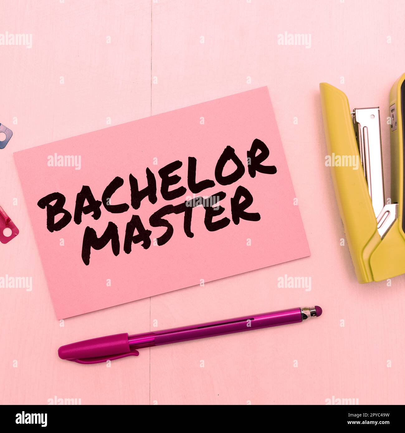 Inspiration showing sign Bachelor Master. Business concept An advanced ...