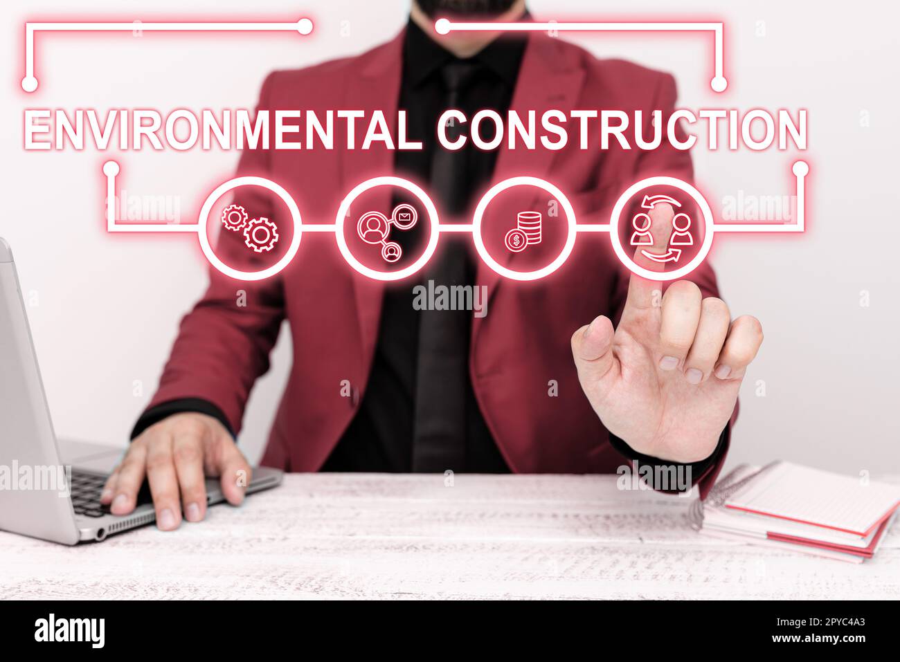 Handwriting text Environmental Construction. Business concept knowledgeable about sustainable ...