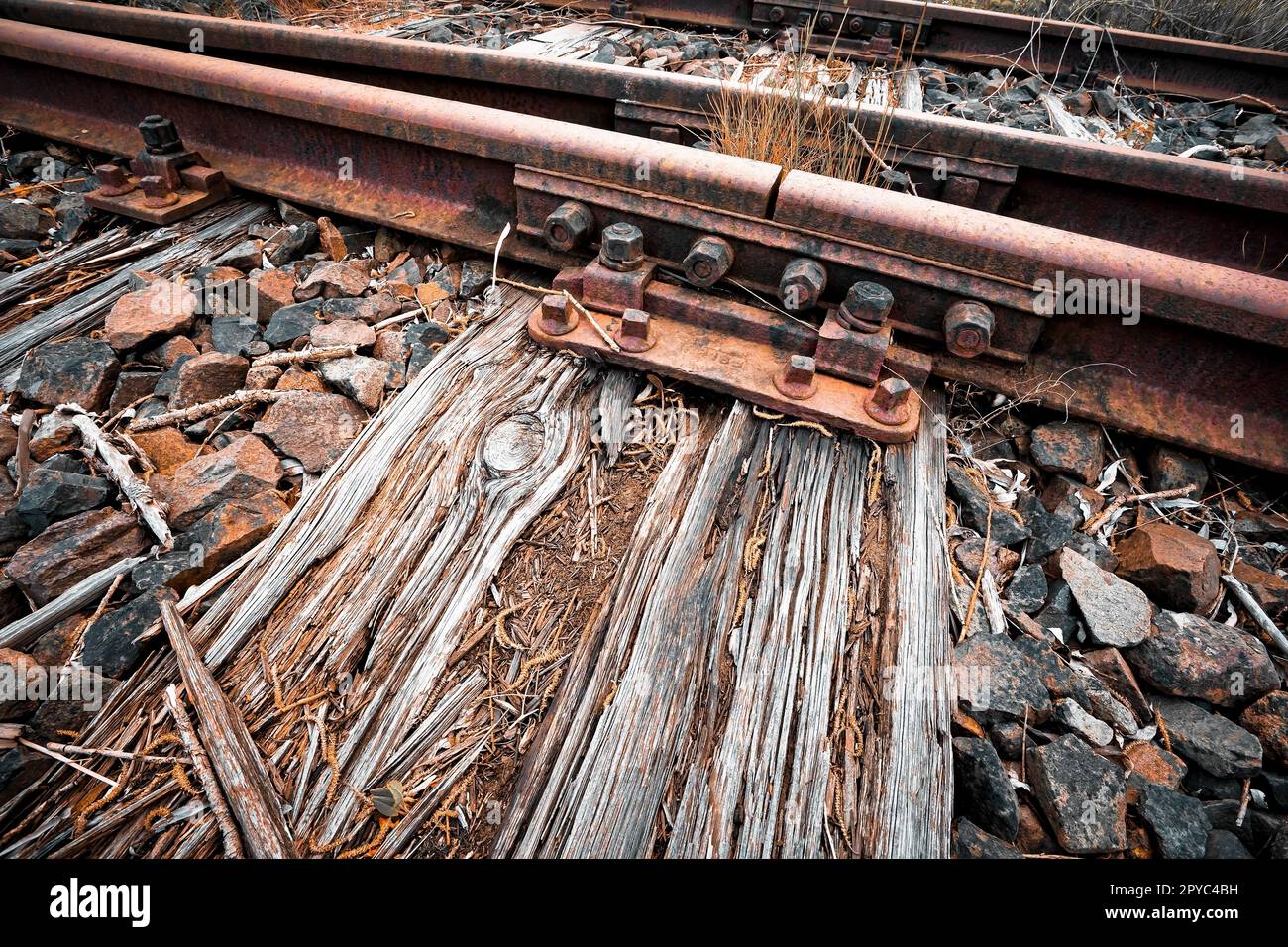 lost railroad track Stock Photo - Alamy