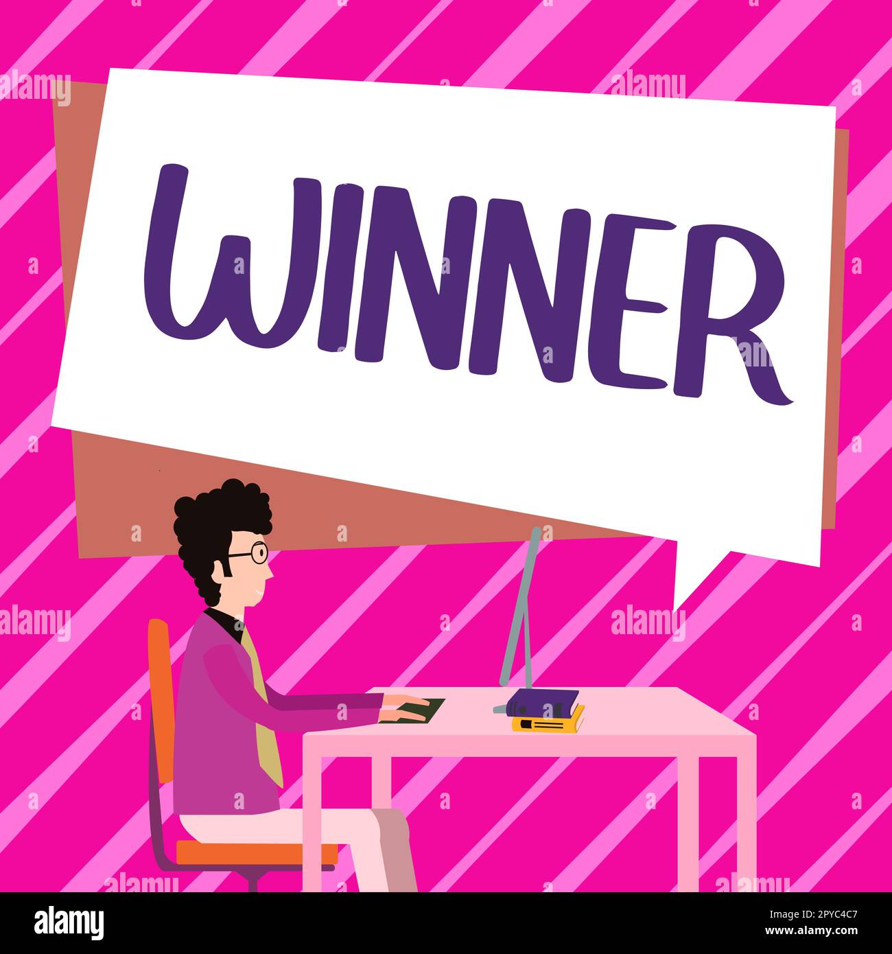 Sign displaying Winner. Internet Concept Winning as 1st place or the ...