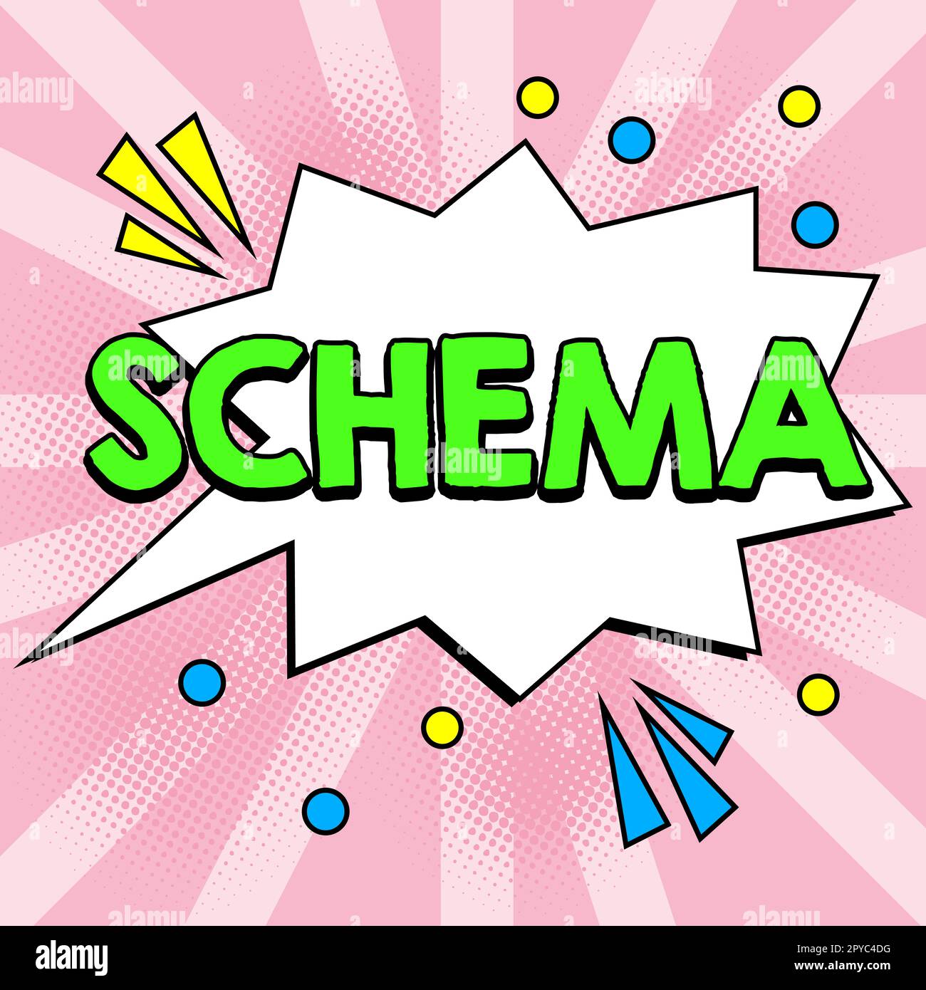 Writing displaying text Schema. Business idea representation of plan or ...