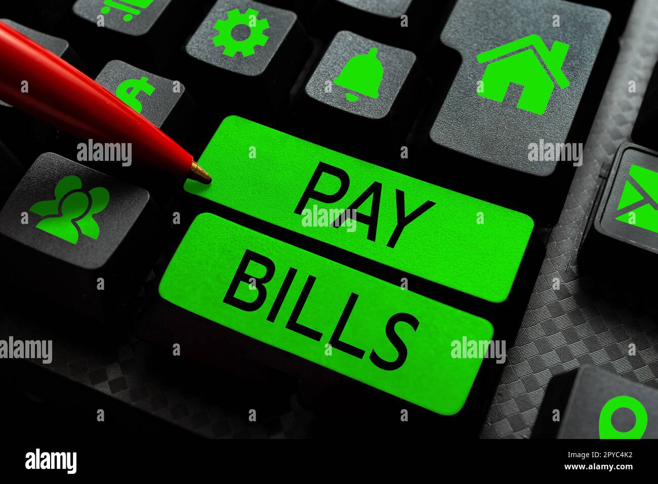 Text caption presenting Pay Bills. Word for list of expenses to be paid ... Text caption presenting Pay Bills. Word for list of expenses to be paid ...