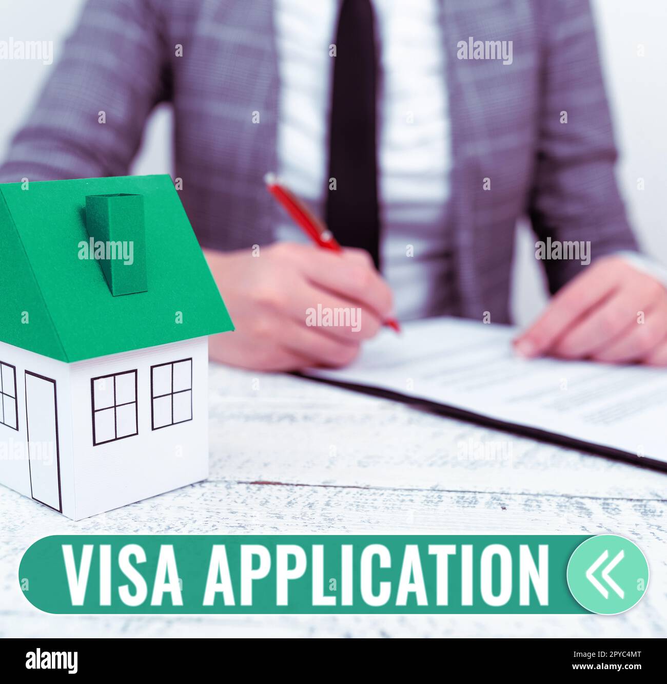 Conceptual display Visa Application. Business approach an process of ...