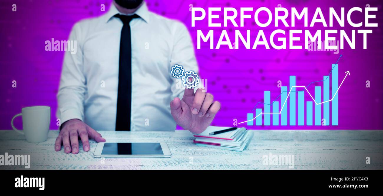 Conceptual display Performance Management. Business approach Improve ...