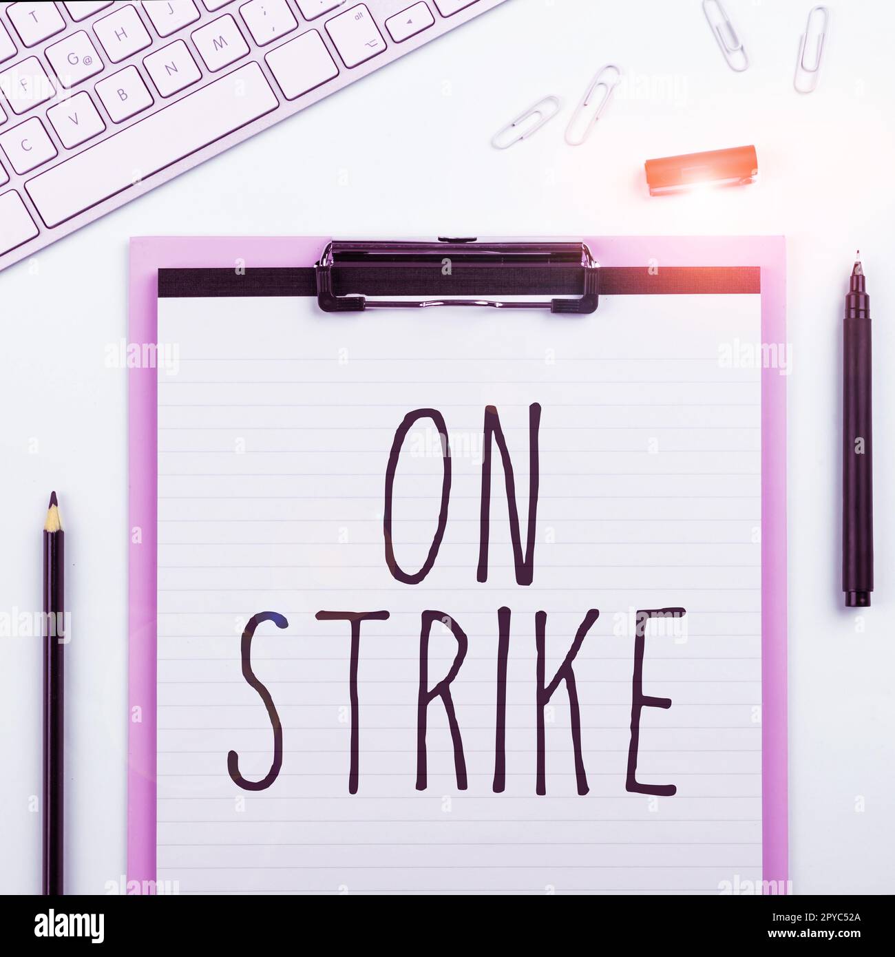 Strike sign hi-res stock photography and images - Alamy
