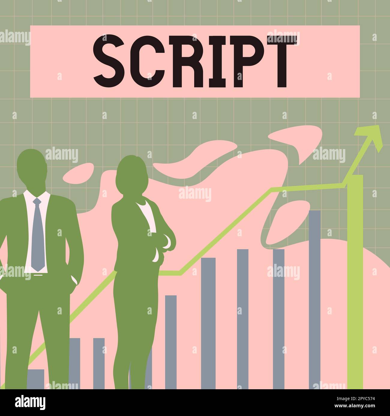 Sign Displaying Script Word Written On Handwriting As Distinct From