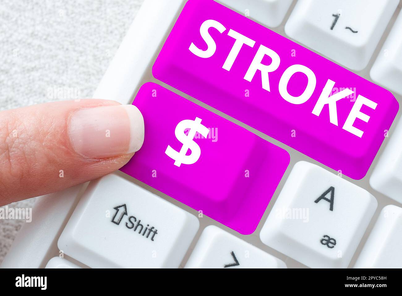 Inspiration showing sign Stroke. Conceptual photo act of hitting or ...