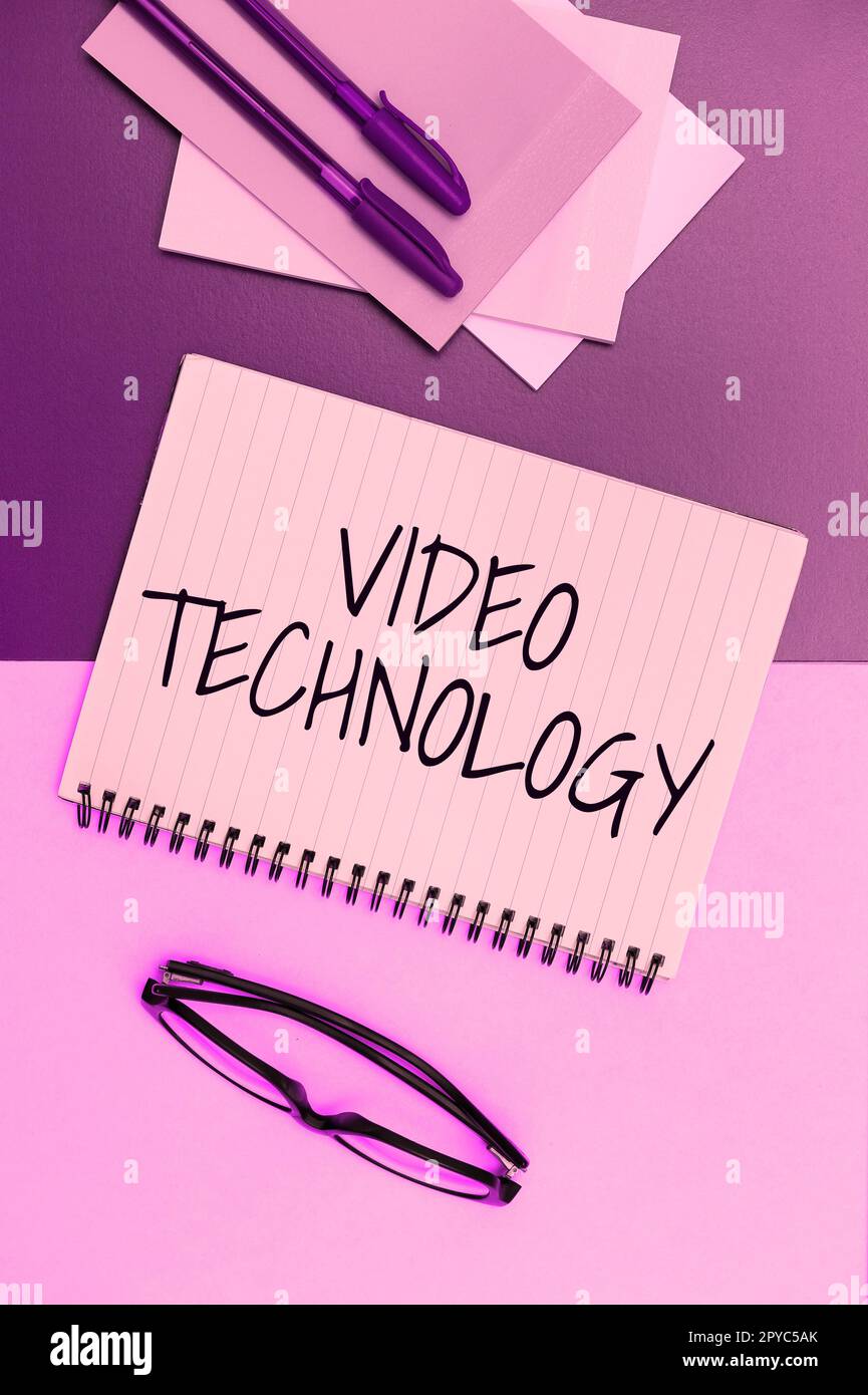 Text showing inspiration Video Technology. Business idea recording and ...