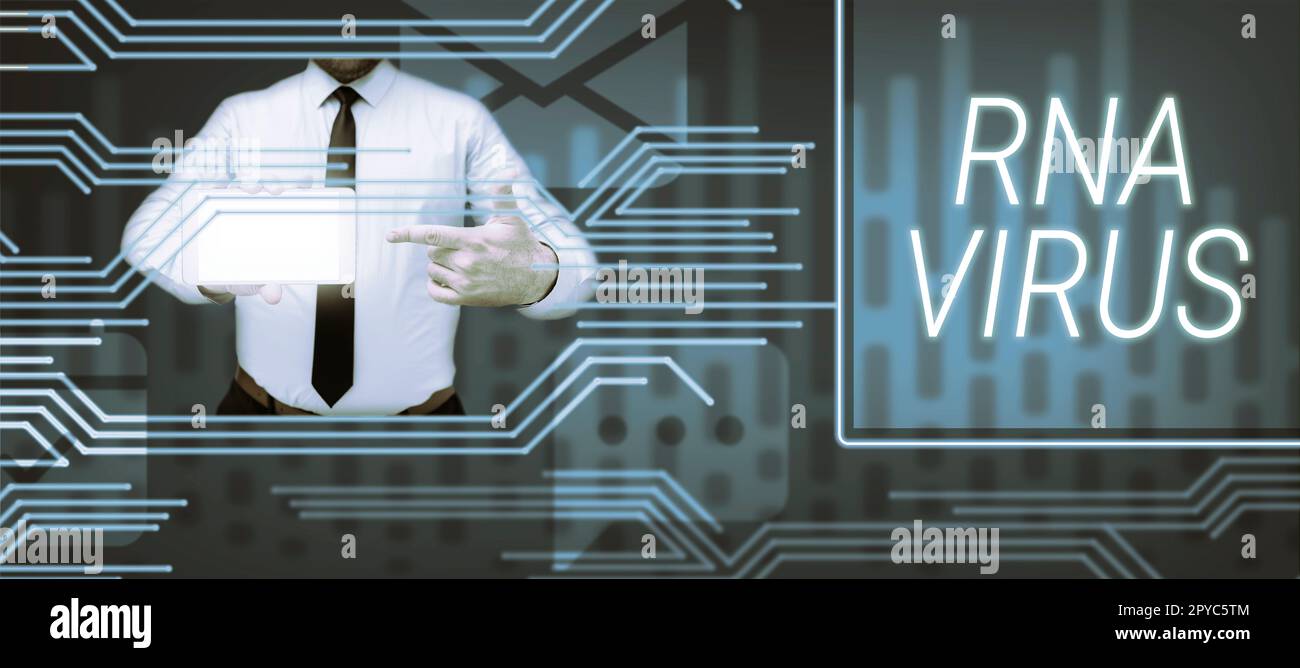 Conceptual display Rna Virus. Business concept a virus genetic ...