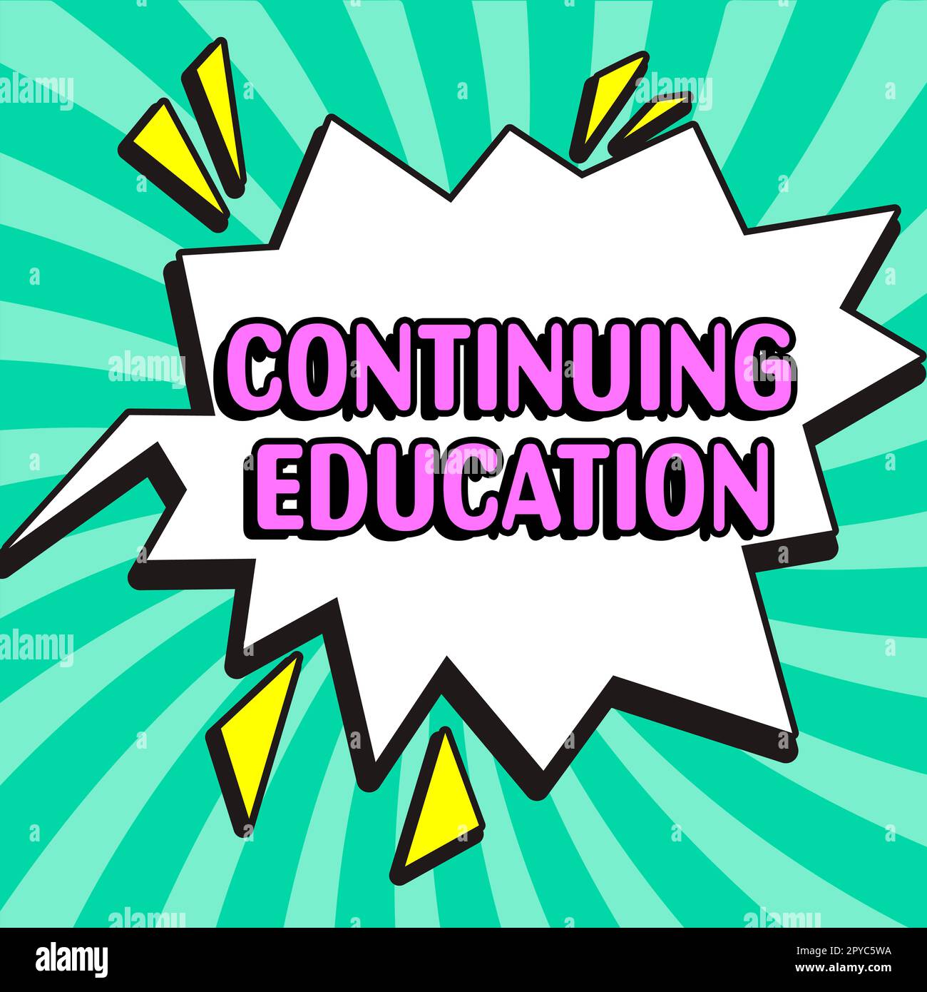 Hand writing sign Continuing Education. Concept meaning Continued ...