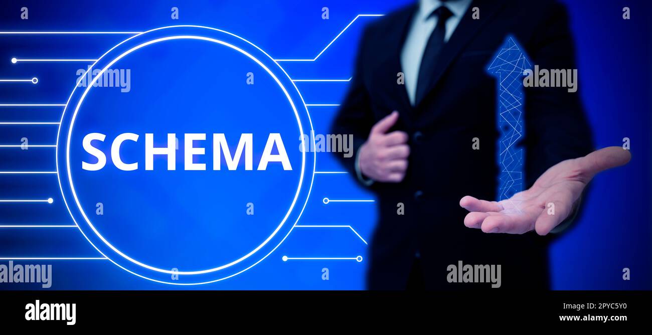 Conceptual Display Schema Concept Meaning Representation Of Plan Or Theory In Form Of Outline
