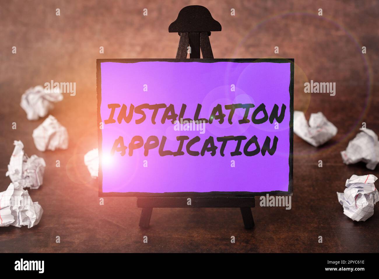 Text Caption Presenting Installation Application Business Idea The Act Of Replacing An Older