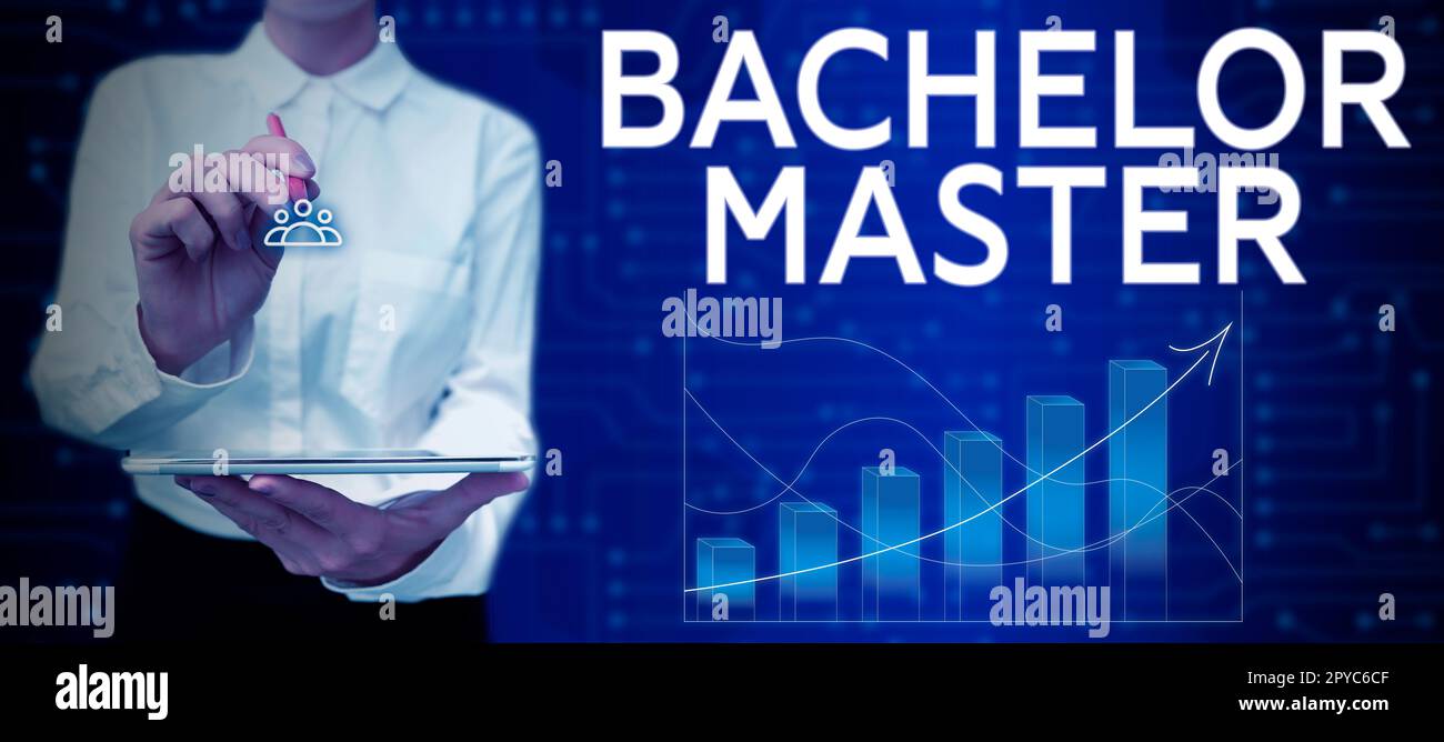 Writing displaying text Bachelor Master. Word Written on An advanced ...