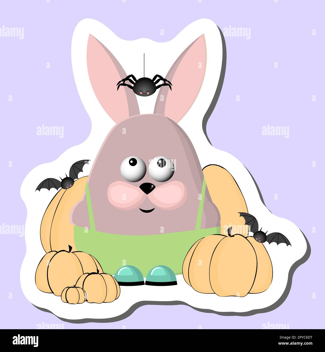 Halloween rabbits clipart hi-res stock photography and images - Alamy