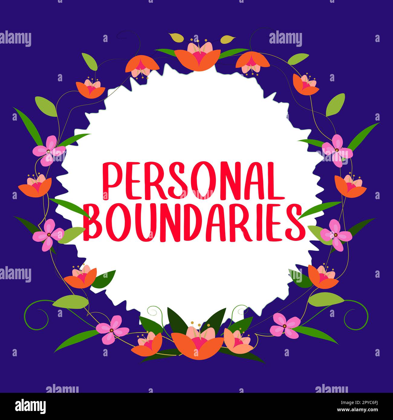 Inspiration showing sign Personal Boundaries. Word for something that ...