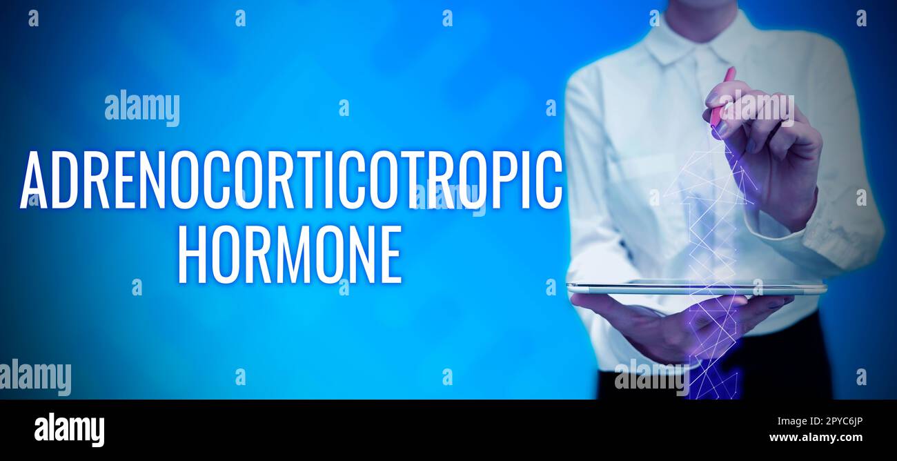 Writing displaying text Adrenocorticotropic Hormone. Internet Concept ...