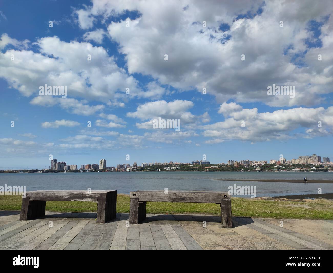 Beautiful sunset over the Danshui River, Bali, Taiwan Stock Photo - Alamy