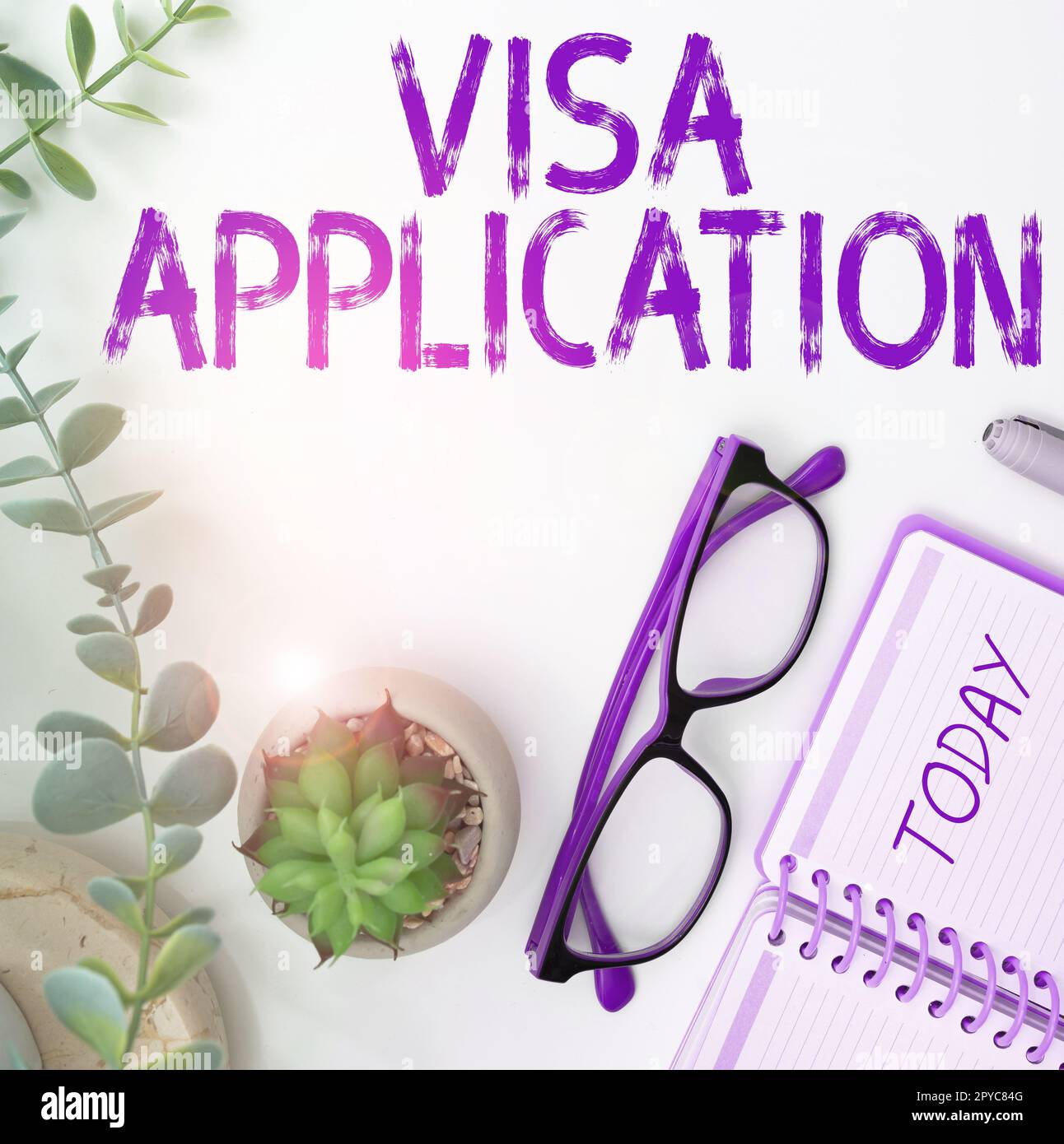 Conceptual display Visa Application. Internet Concept an process of ...
