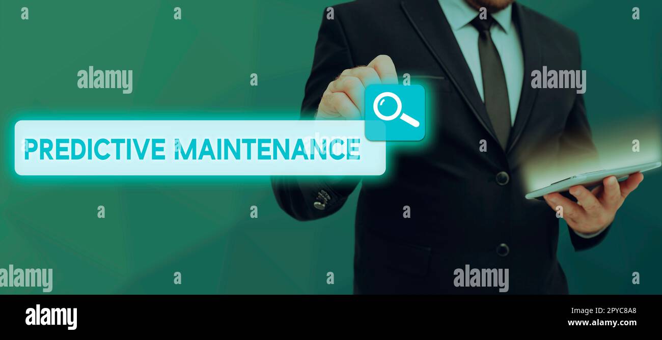 Text showing inspiration Predictive Maintenance. Conceptual photo ...