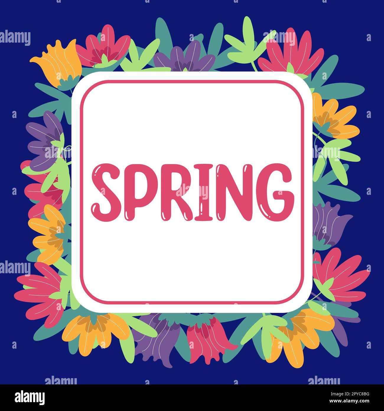 Text sign showing Spring. Conceptual photo the season after winter in ...