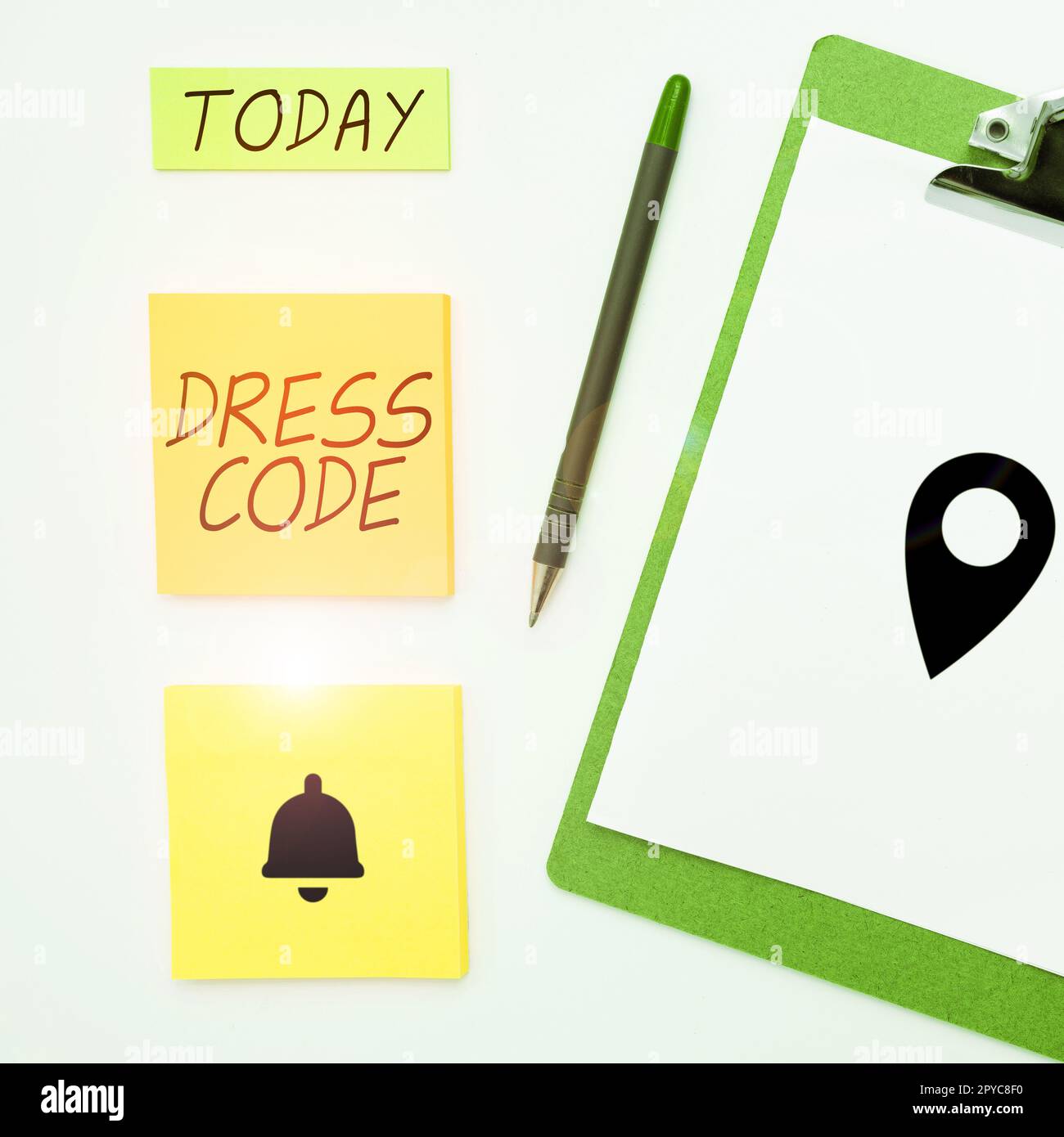 Conceptual display Dress Code. Business idea an accepted way of ...