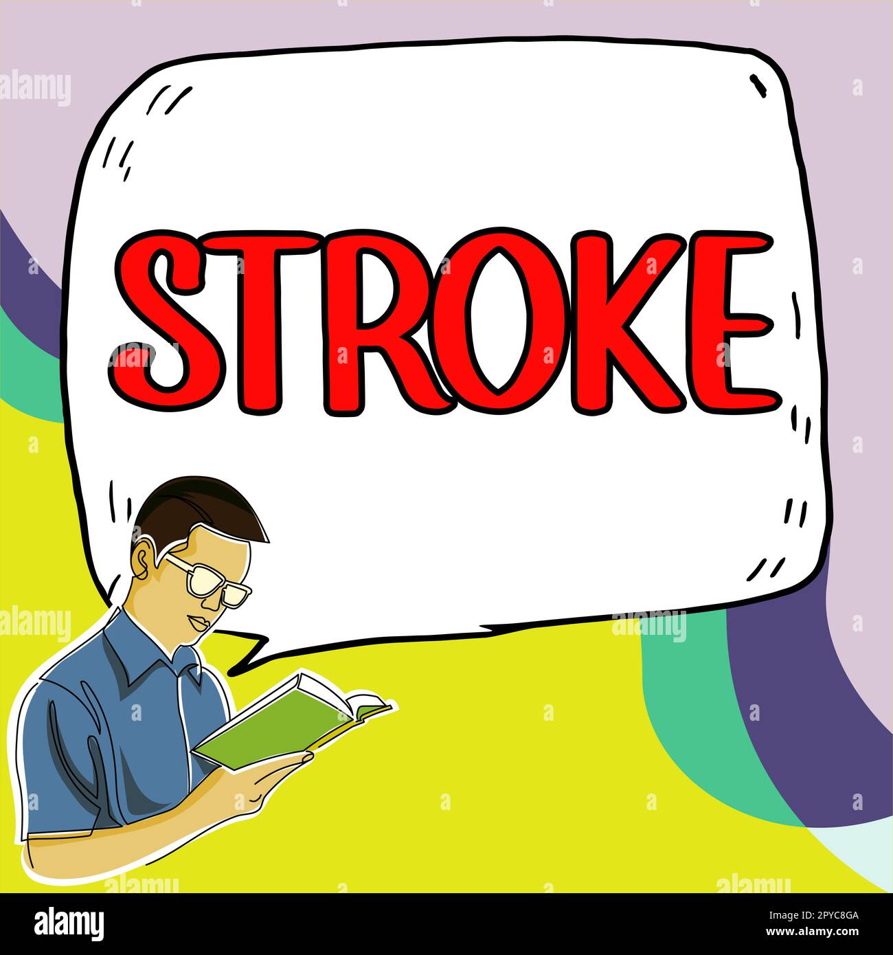 Conceptual caption Stroke. Business concept act of hitting or striking ...