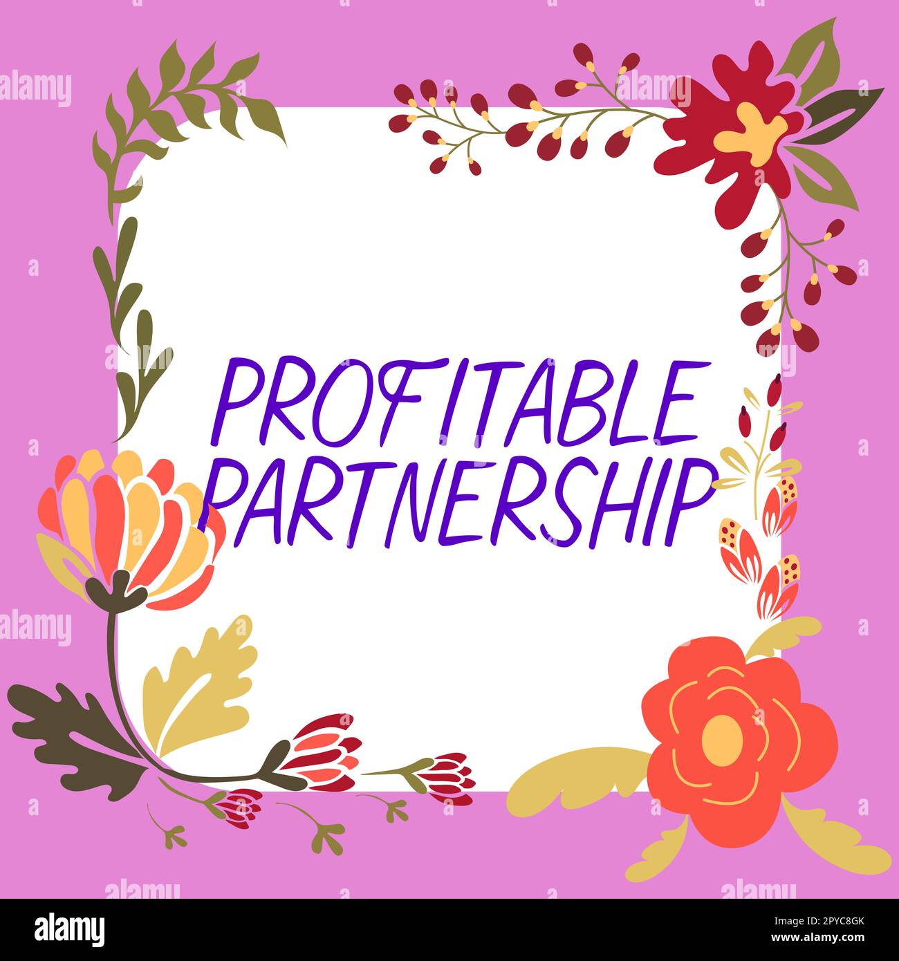 Text sign showing Profitable Partnership. Conceptual photo creating an ...
