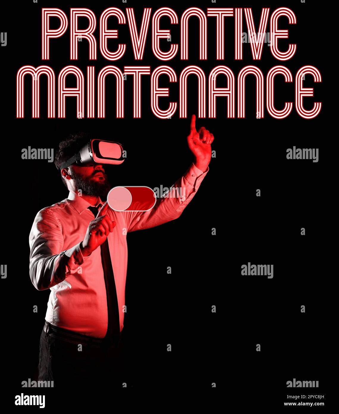 Sign displaying Preventive Maintenance. Concept meaning Avoid Breakdown ...