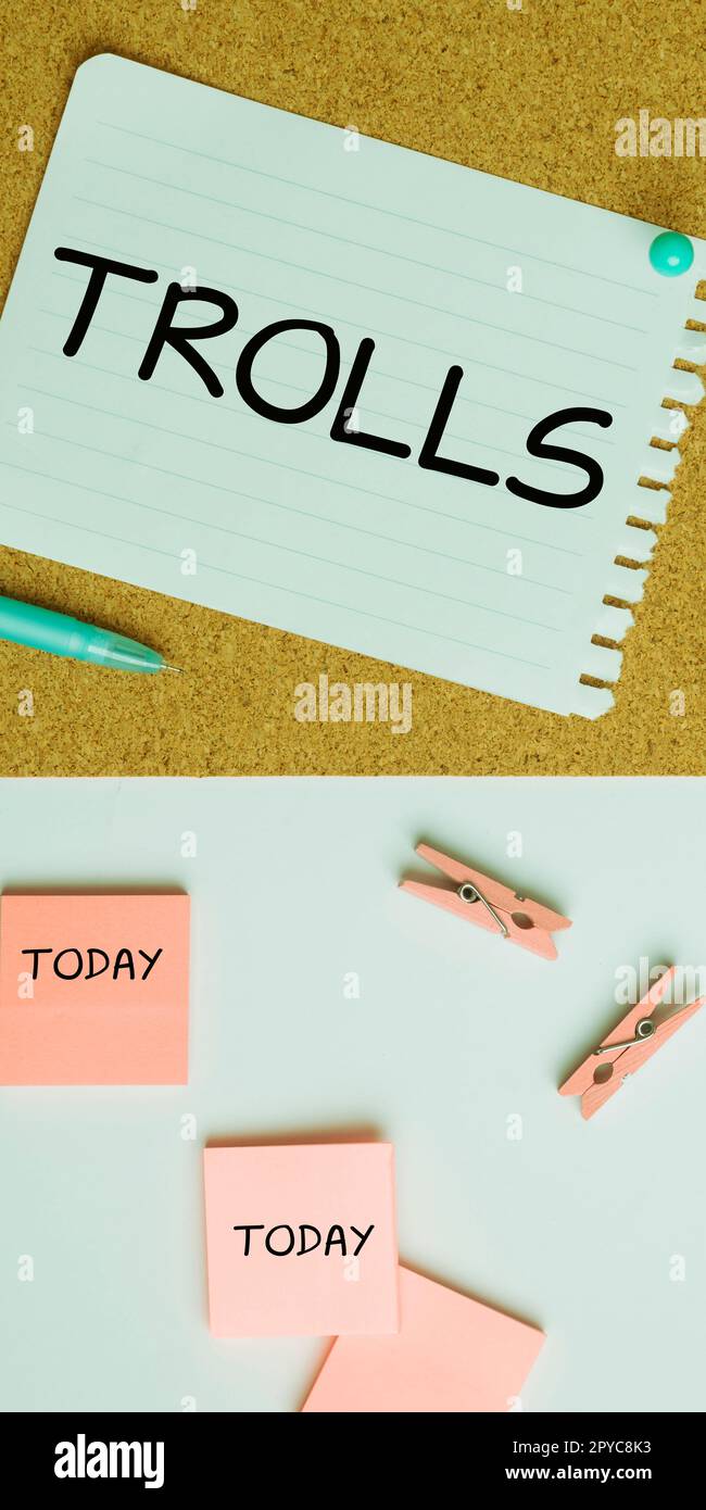 Trolls sign hi-res stock photography and images - Alamy