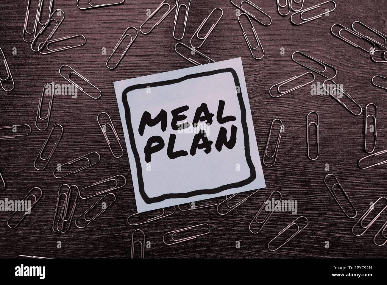 Sign displaying Meal Plan. Business concept arrangement scheme of what ...