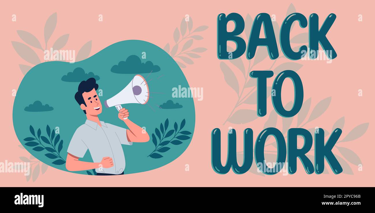 Employee welcome back sign hi-res stock photography and images - Alamy