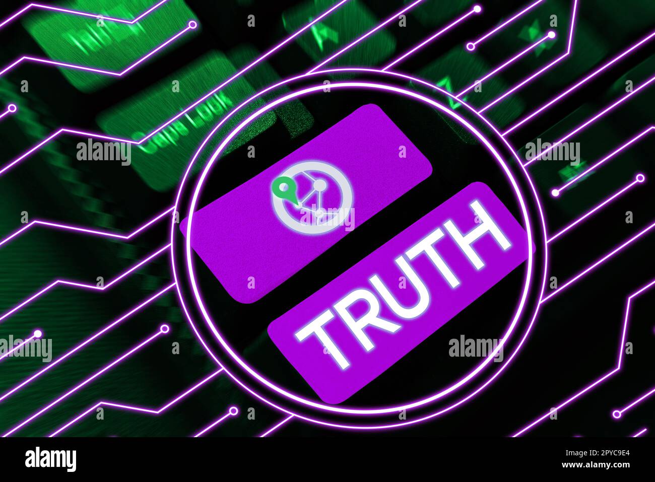 Conceptual display Truth. Word for the quality or state being true ...