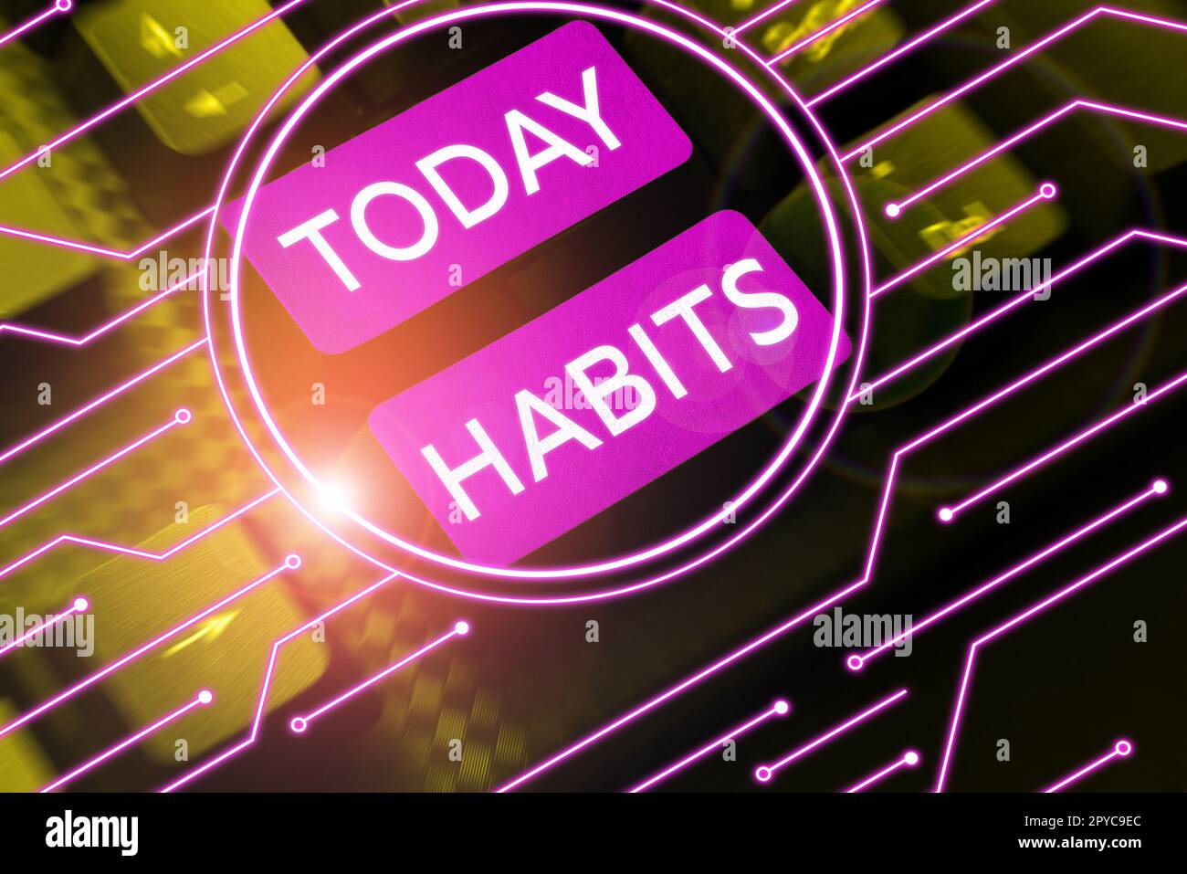 Sign displaying Habits. Business idea Regular tendency or practice ...