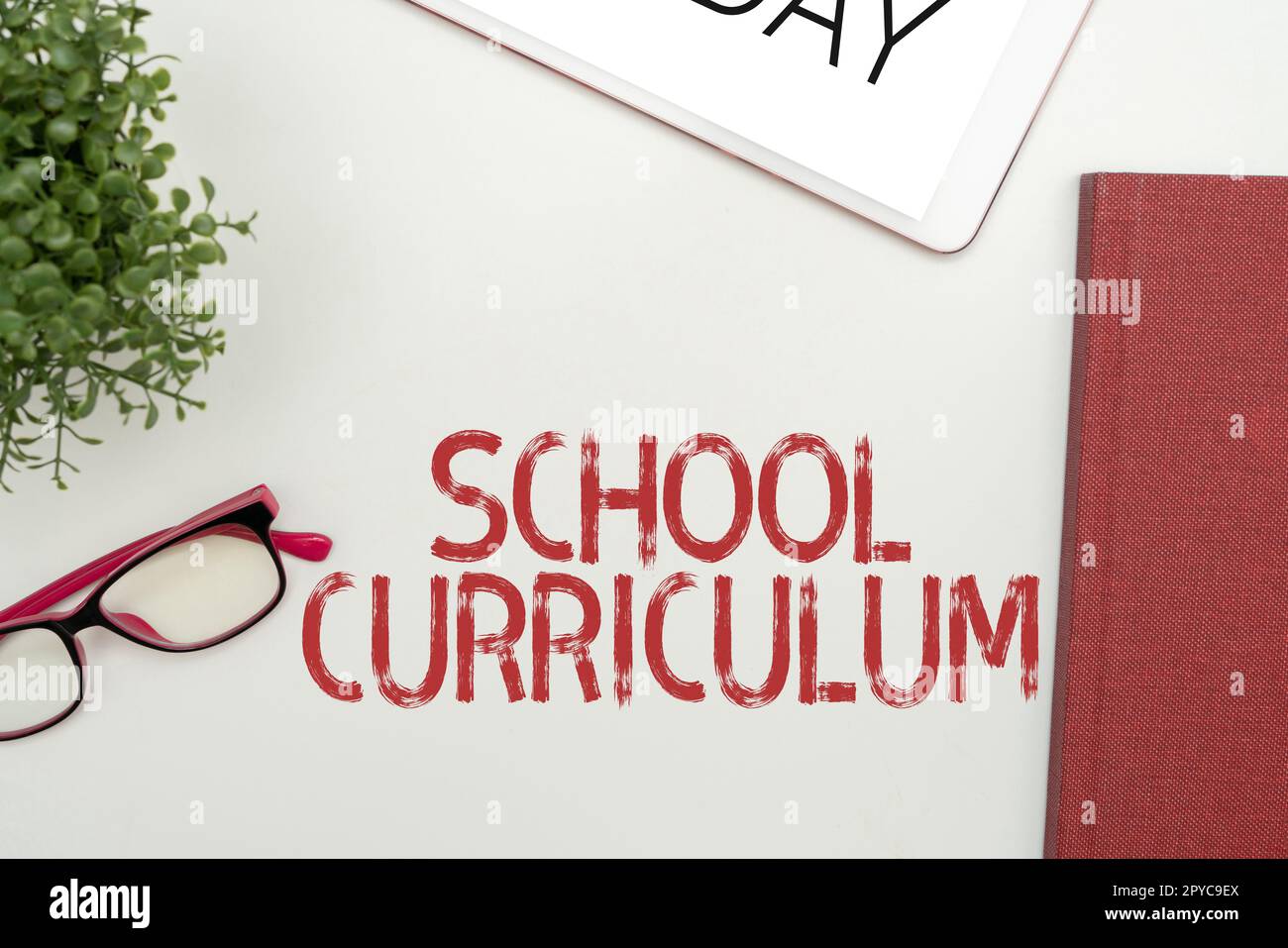 Text showing inspiration School Curriculum. Business showcase designed ...