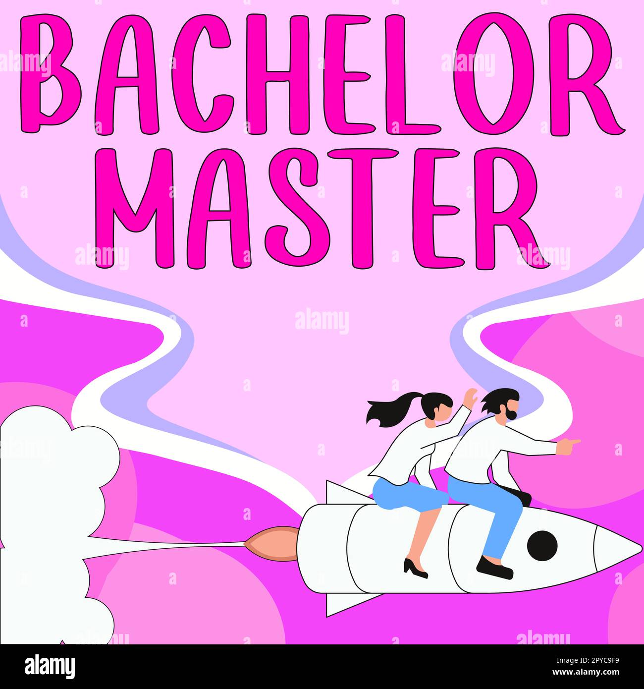 Text showing inspiration Bachelor Master. Business concept An advanced ...