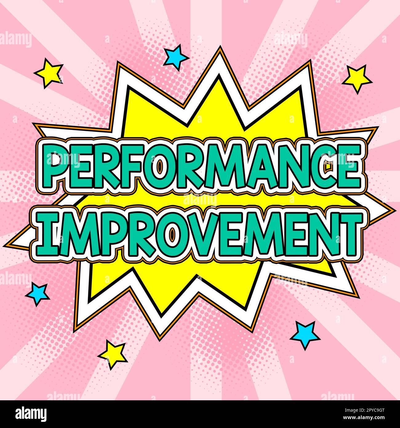 Writing displaying text Performance Improvement. Concept meaning ...