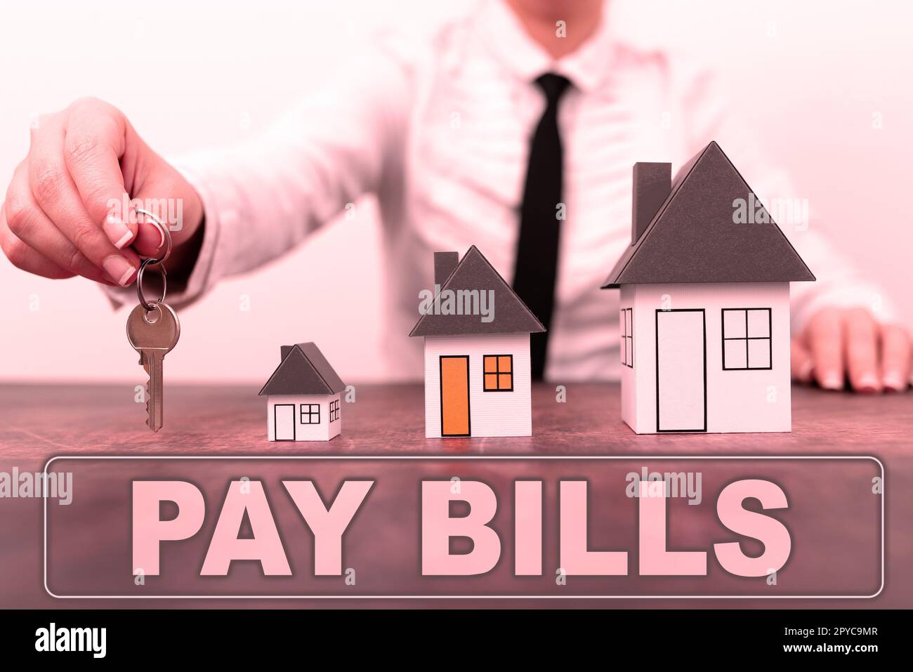 Sign displaying Pay Bills. Business showcase list of expenses to be ...