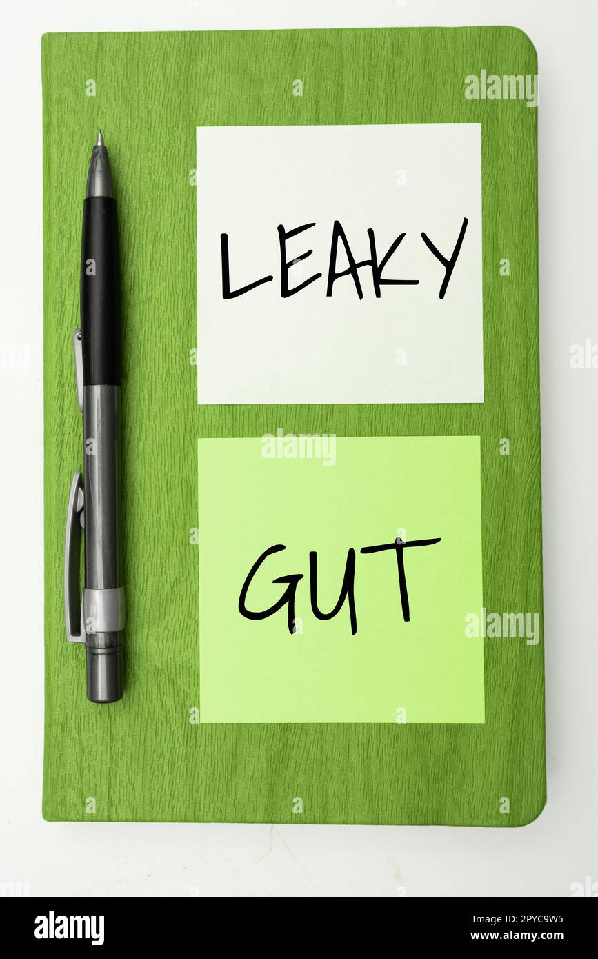 Text sign showing Leaky Gut, Word for A condition in which the lining ... Text sign showing Leaky Gut, Word for A condition in which the lining ...
